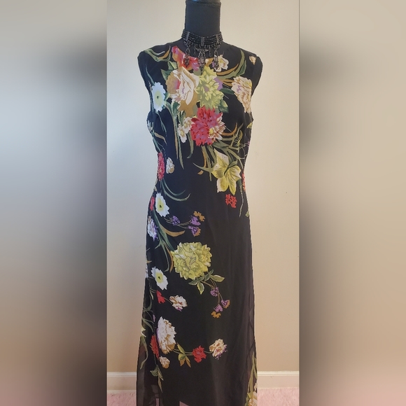 Eva Blue | Dresses | Black T Length Summer Dress | Poshmark
